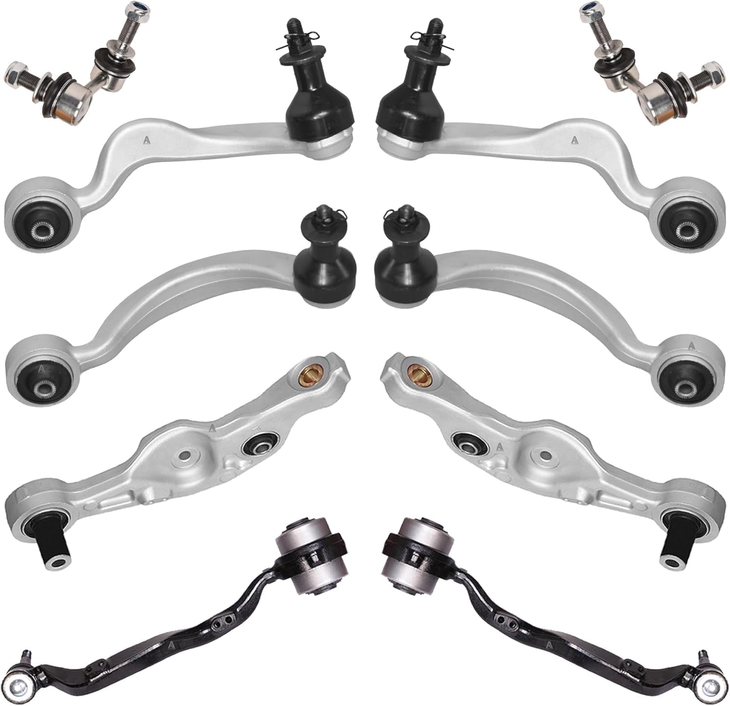 Complete Front Suspension Kit 10 Pcs - Front Upper Lower Control Arms ...