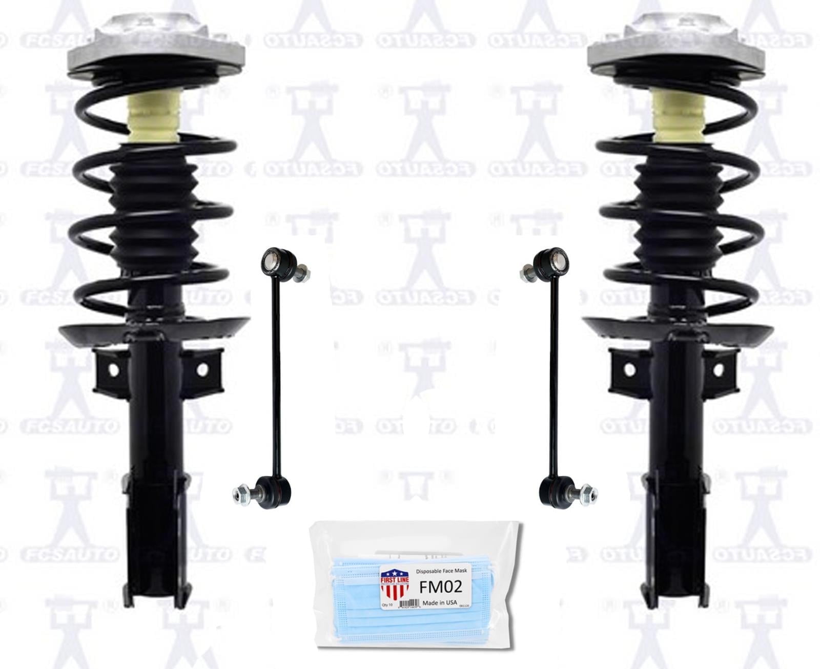 Complete Frt Coil Spring Struts for 10-16 4Matic 4Dr Sedan E350 ...