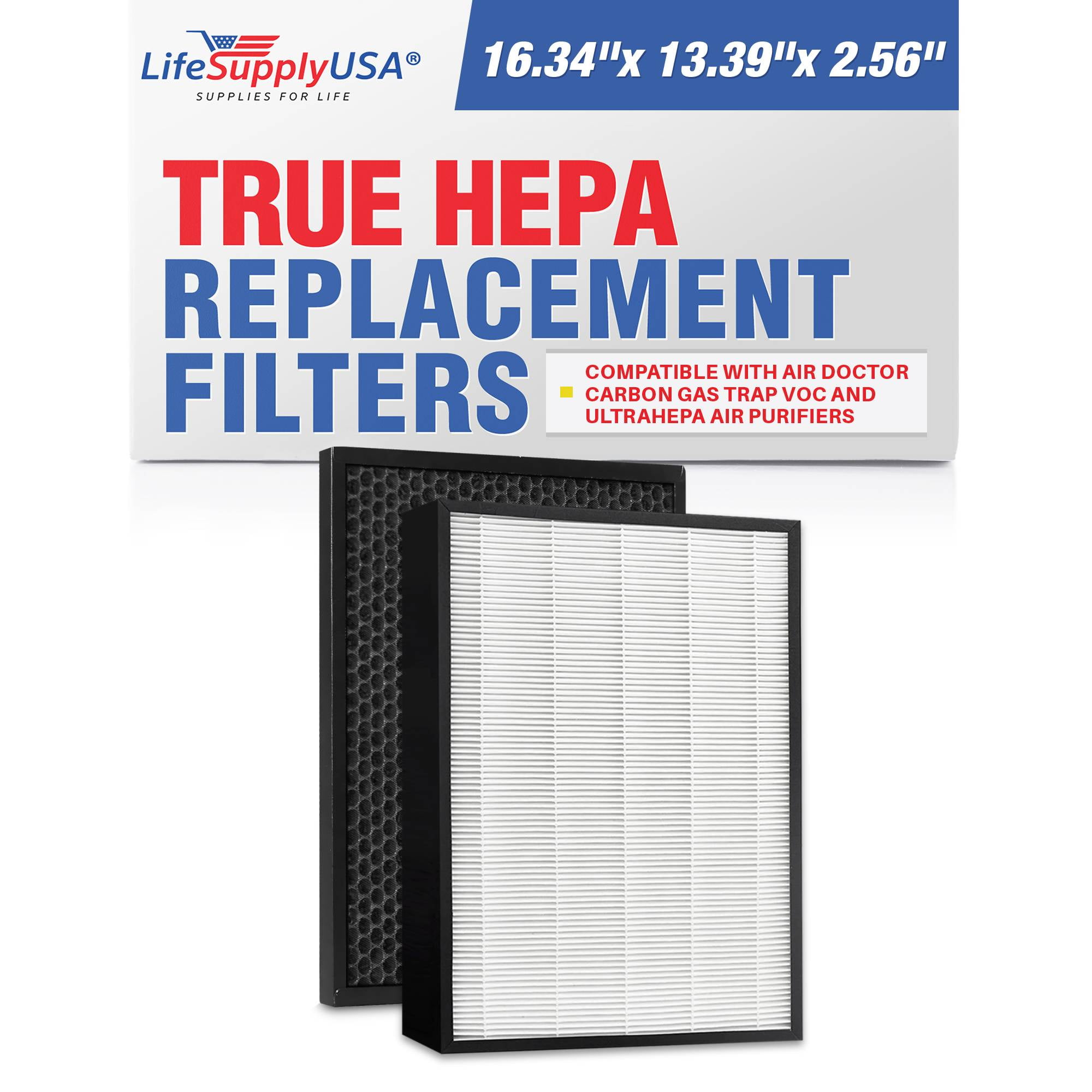 Complete HEPA and Carbon Filter Replacement Set fits AIR Doctor Carbon ...
