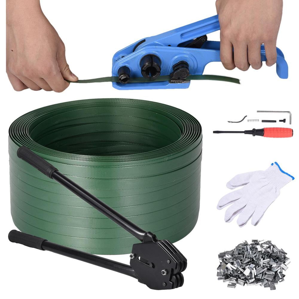 Complete Heavy-Duty Strapping Kit for Pallets - Manual Banding Tool ...