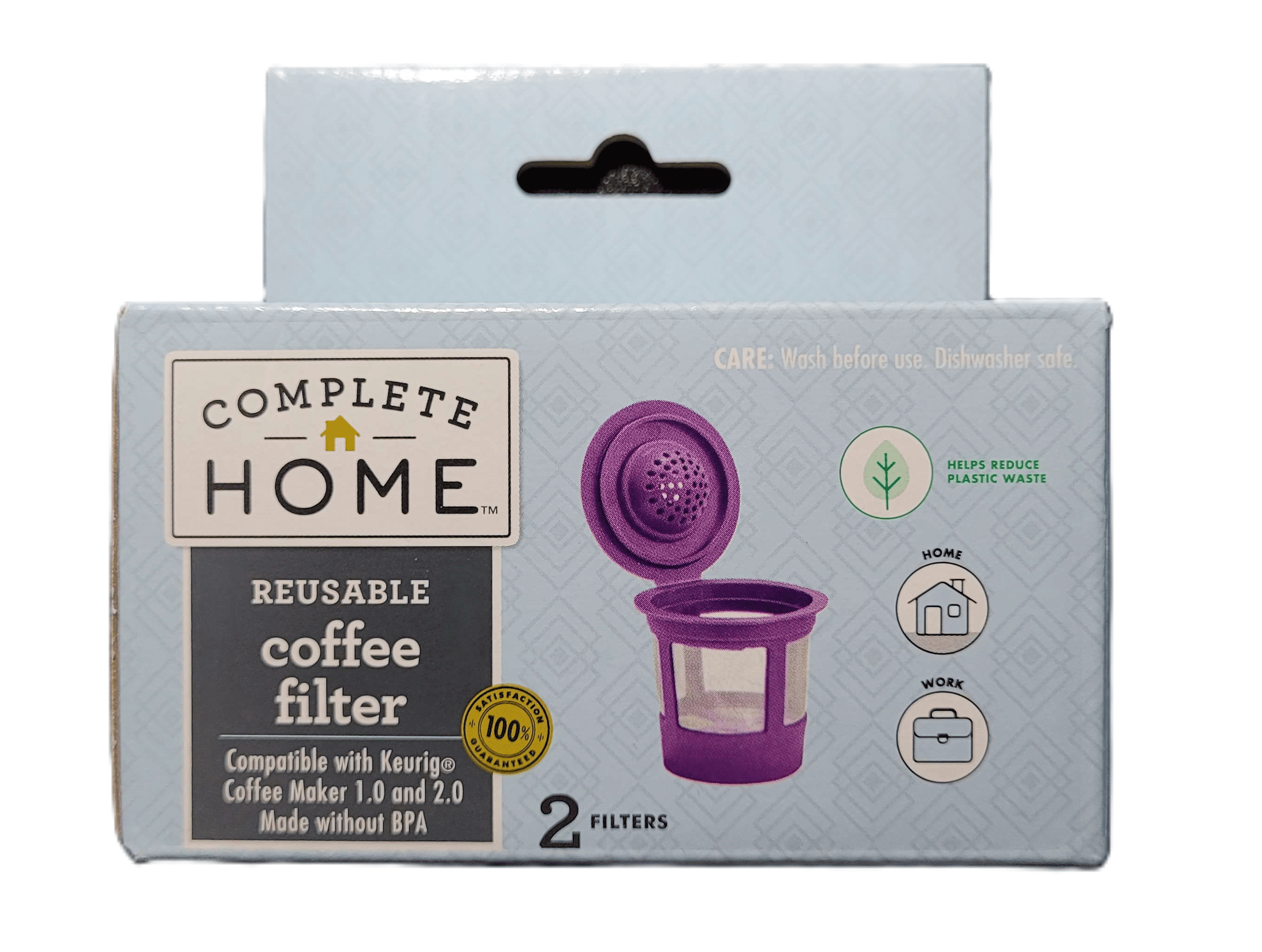 Complete Home Reusable Coffee Filter - Pack of 2- Keurig Coffee Maker 1 ...