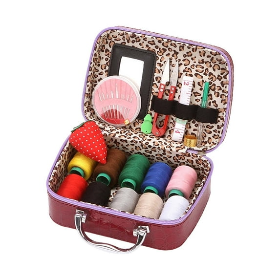 Complete Home Sewing and Knitting Needlework Kit for Handmade Crafting ...