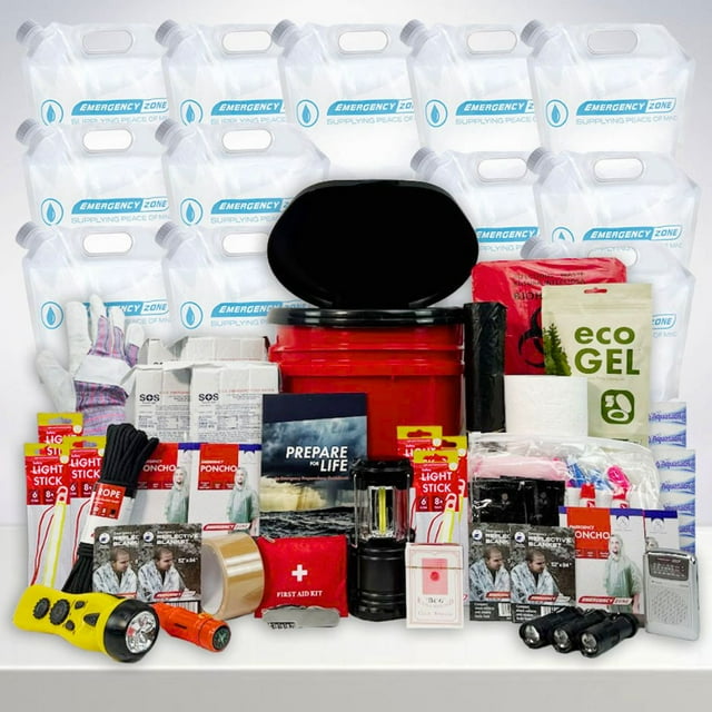 Walmart's Essential 4 Person Hurricane Survival Kit - Emergency Gear ...