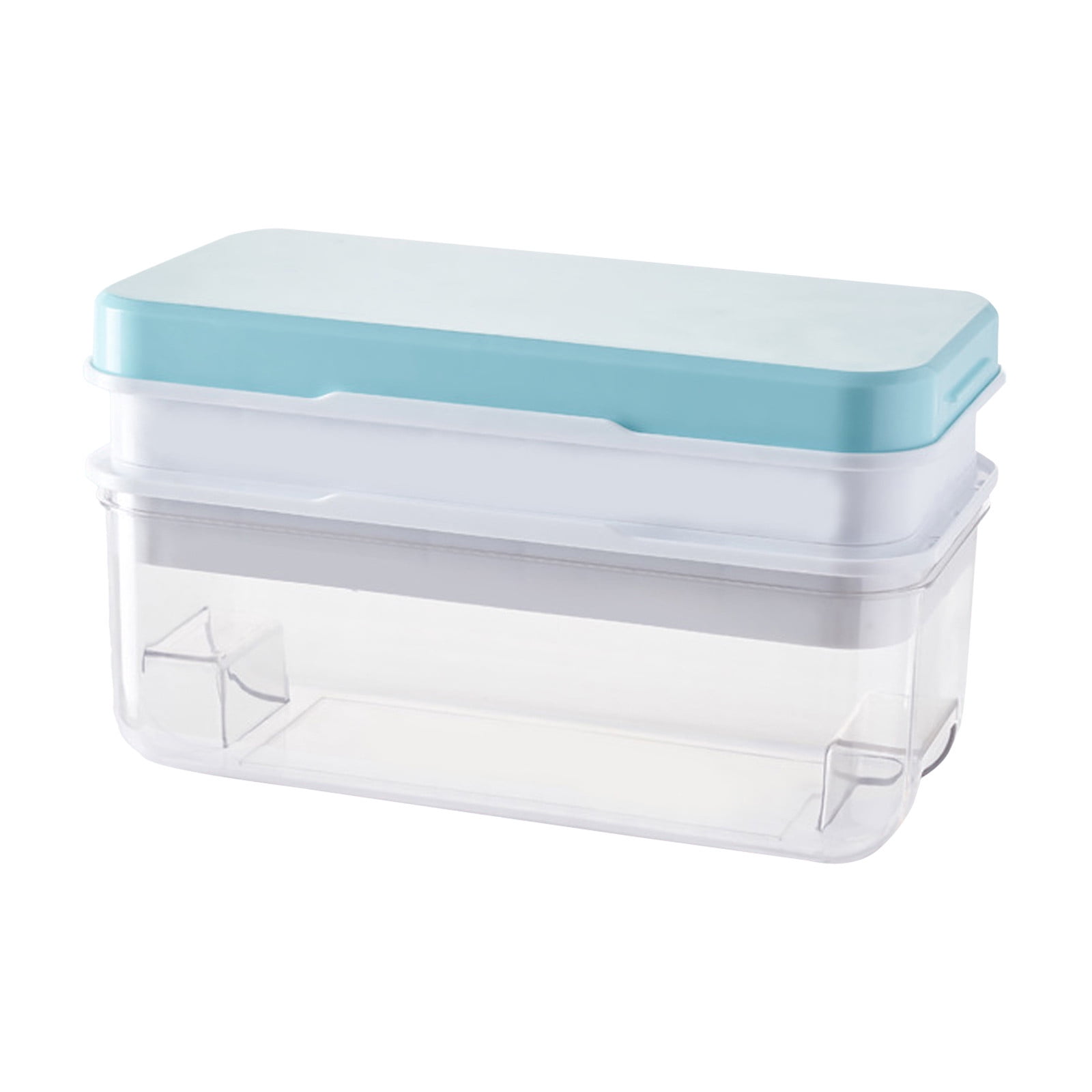 Complete Ice Tray Set with Lid, Storage Box, and Scoop - Easy De ...