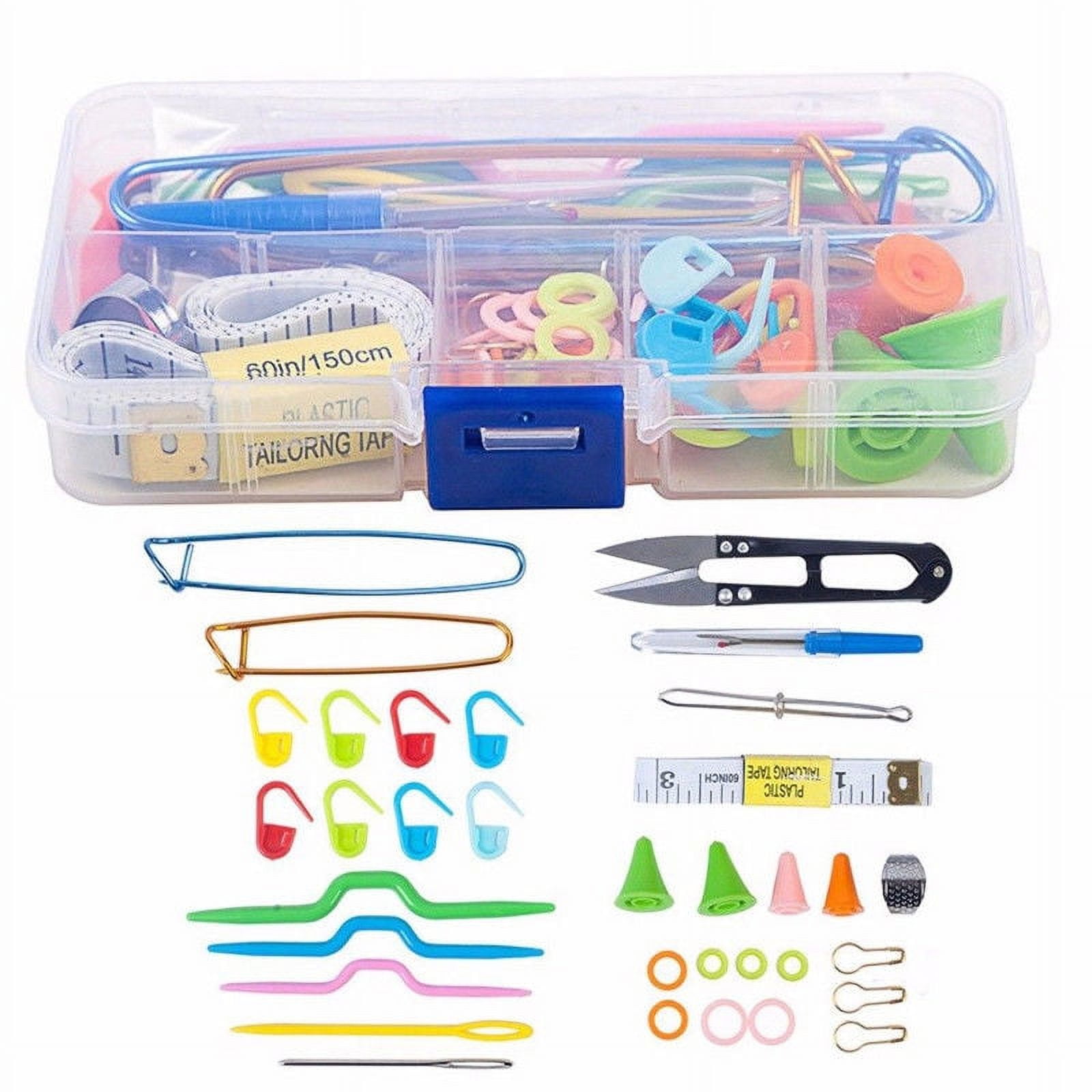 Complete Knitting and Crochet Accessories,Knitting Sewing Kit with ...