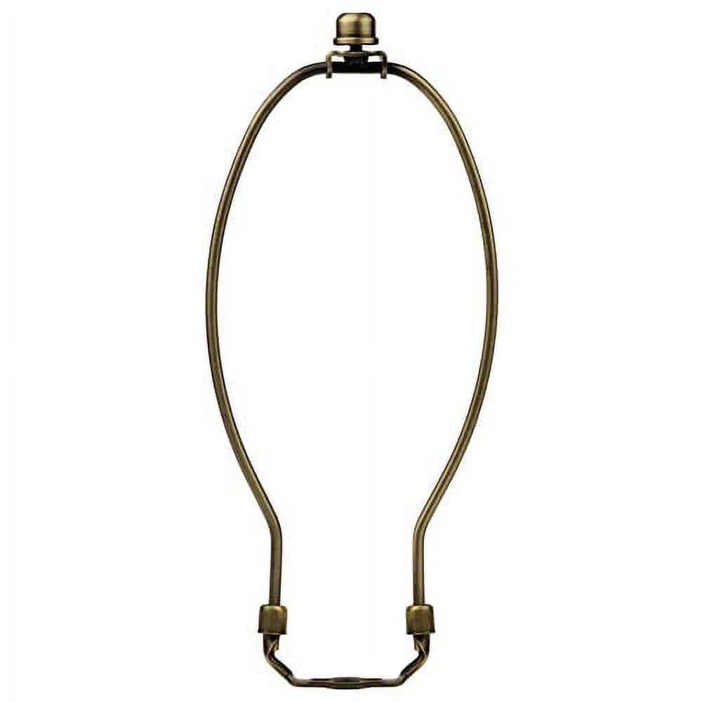 Complete Lamp Harp Set - 10 Inch Antique Brass Harp for Lamps - Lamp ...