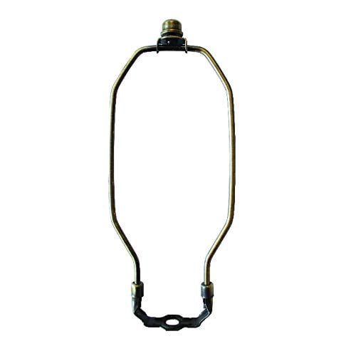 Complete Lamp Harp Set - 8 Inch Antique Brass Harp for Lamps - Lamp ...