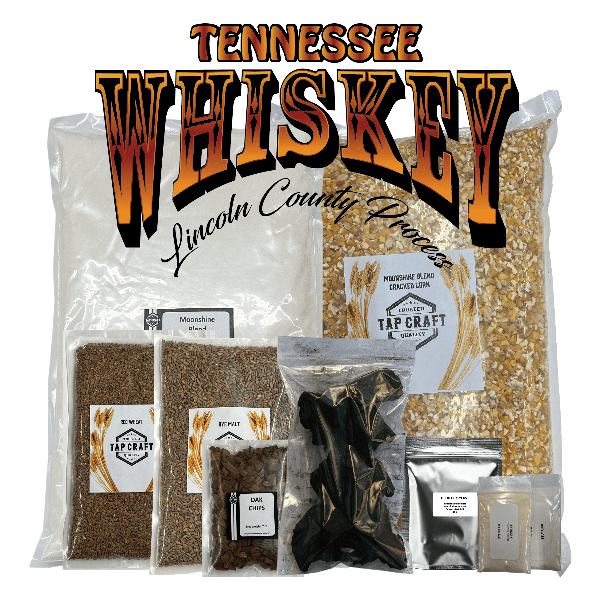 Complete Lincoln County Process Tennessee Whiskey Recipe Mash Kit ...