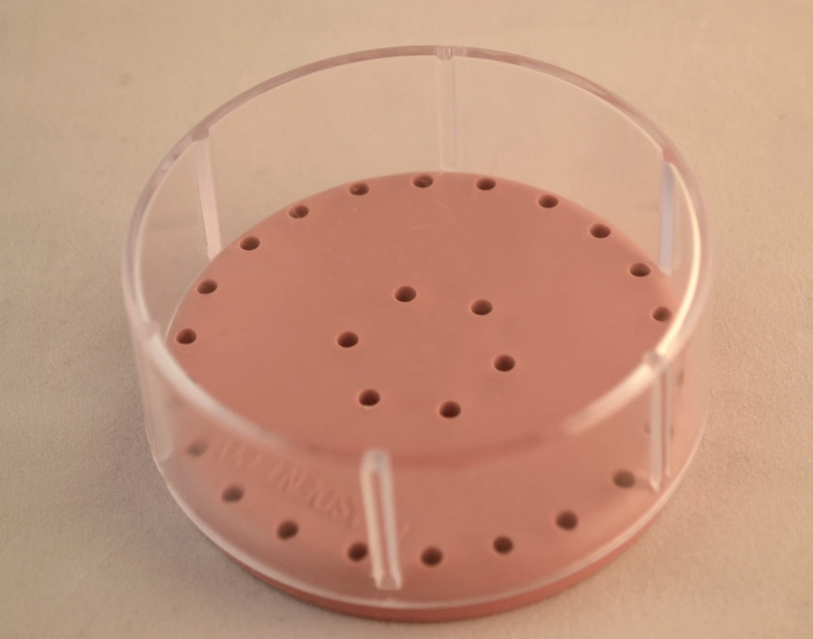 Complete Magnetic Round Dental Lab Bur Block Holder Station Holds 28 ...