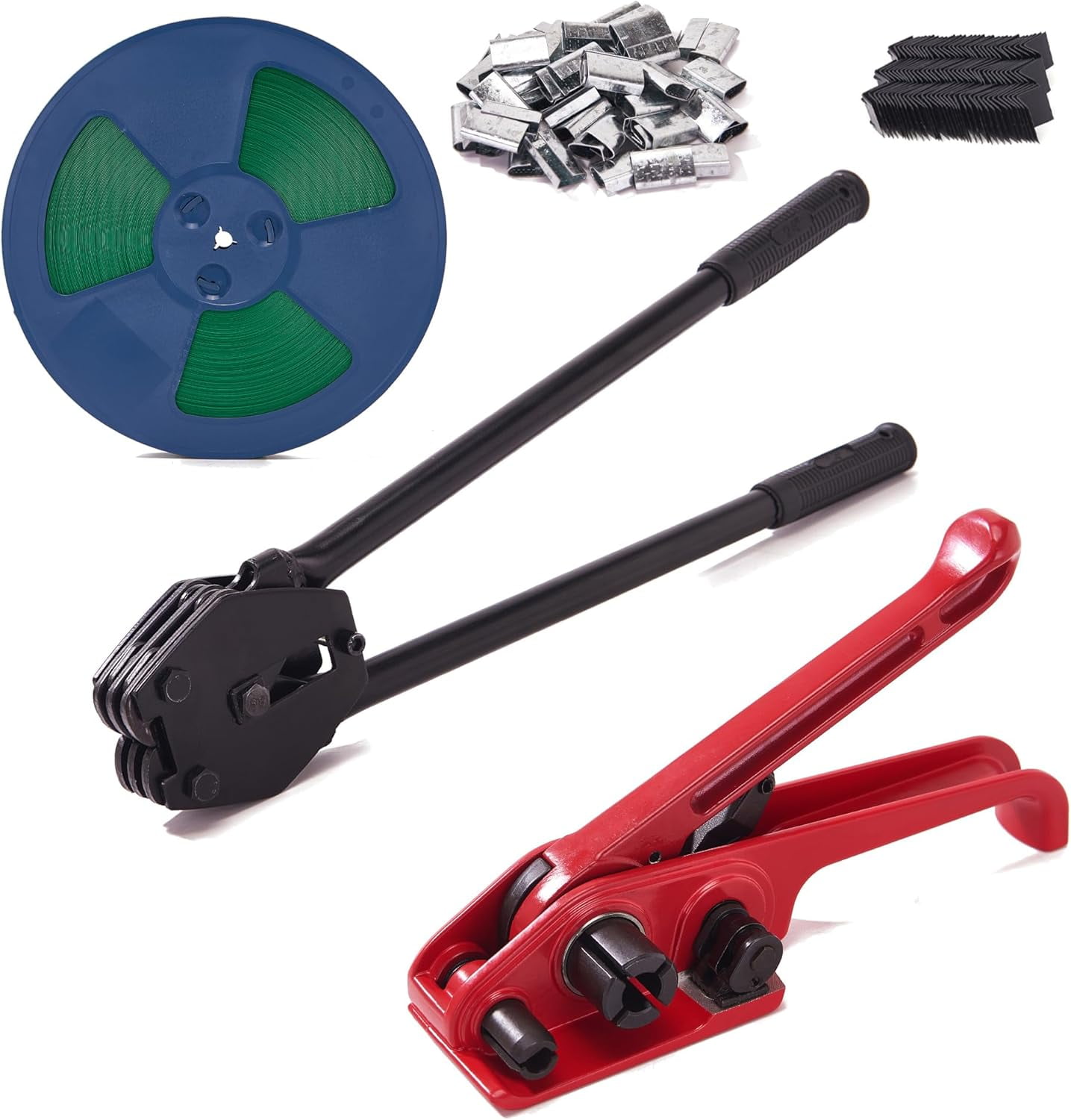 Complete Manual Banding Tool Set - Heavy Duty Pallet Packaging Strapping Kit with Polyester (PET ...