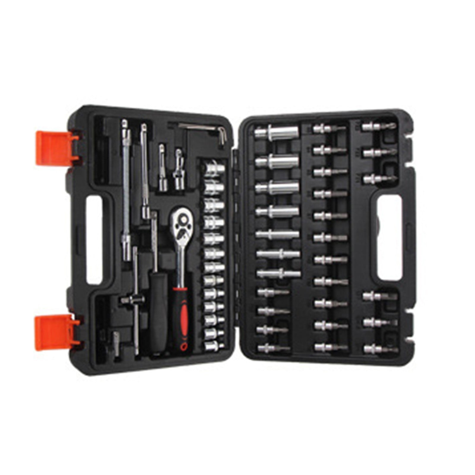 Complete Mechanics Tool Kits 53 Piece Socket Wrench Set Metric Size ...