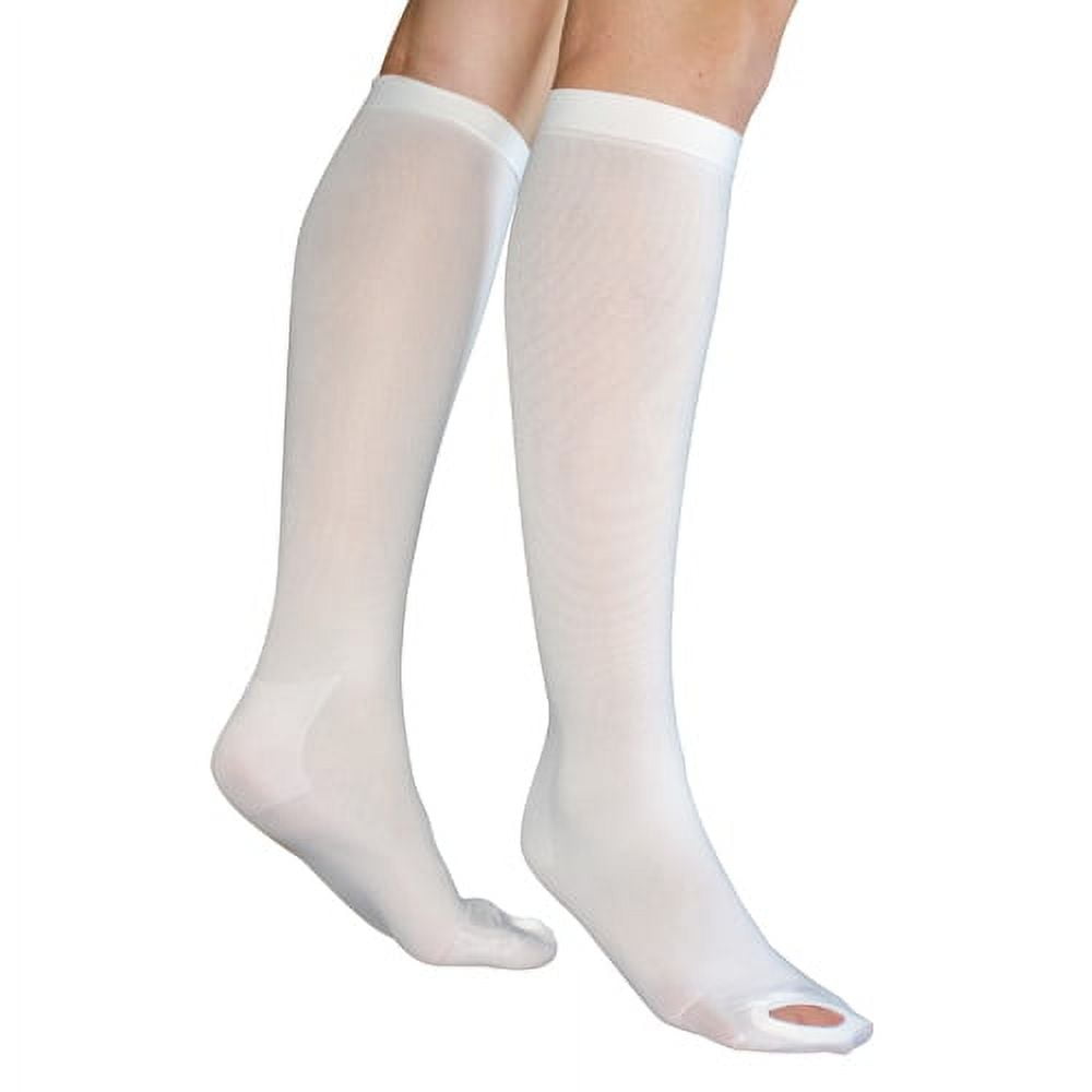 Complete Medical Anti-Embolism 15-20 mmHg Below Knee Insp Toe Stockings ...