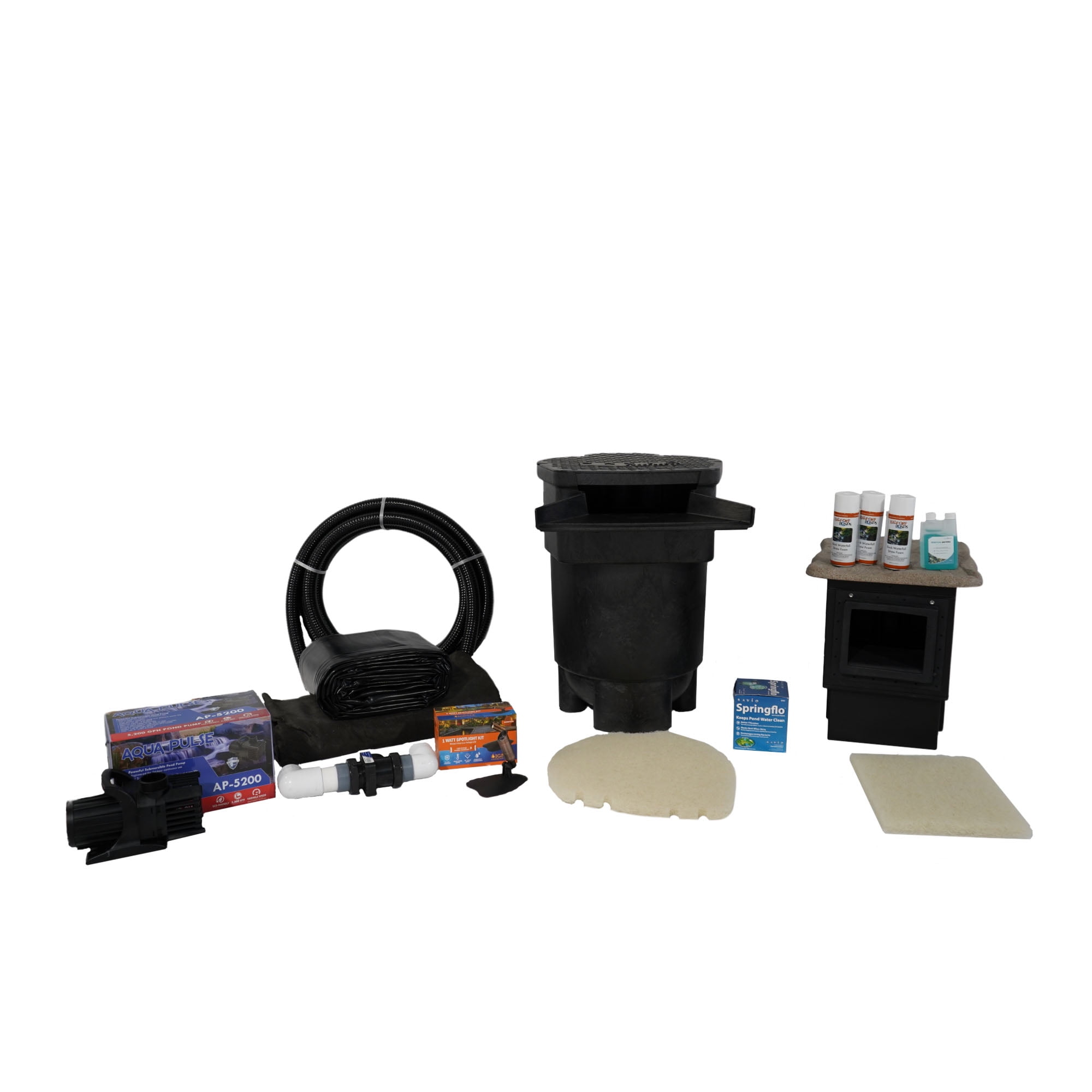 Half Off Ponds Complete Pro 5200 PVC Pond Kit, 15 ft. x 20 ft ...