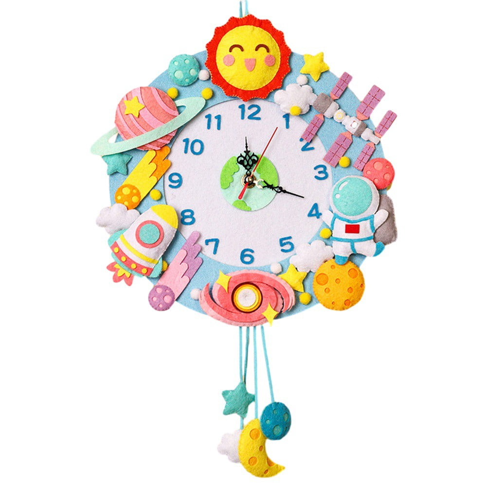 Complete Package Easy Assembly Handmade DIY Wall Clock Kit, Felt Kit ...