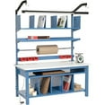 Complete Packaging Workbench ESD Square Edge - 72 x 30 in., White - Walmart.com