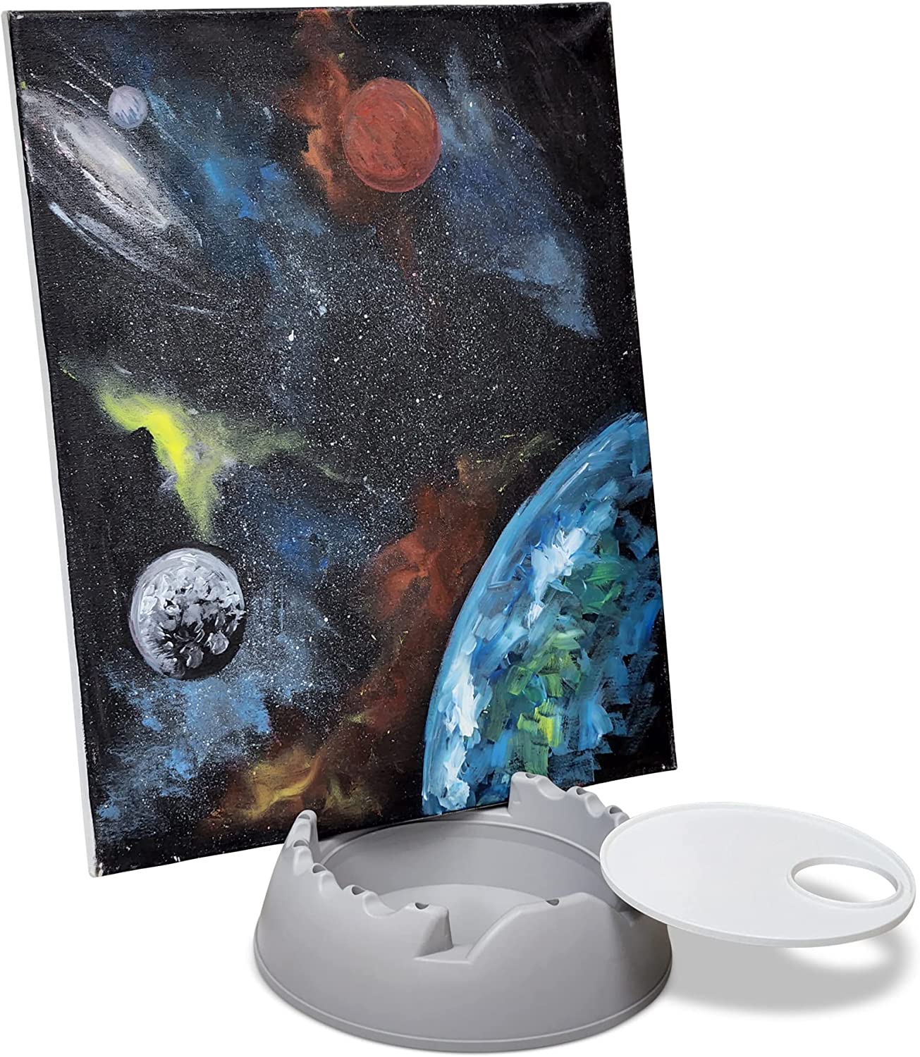 is The Complete Painting Station. an All-in-One Easel Stand, Water Basin, and Brush Holder | for ...