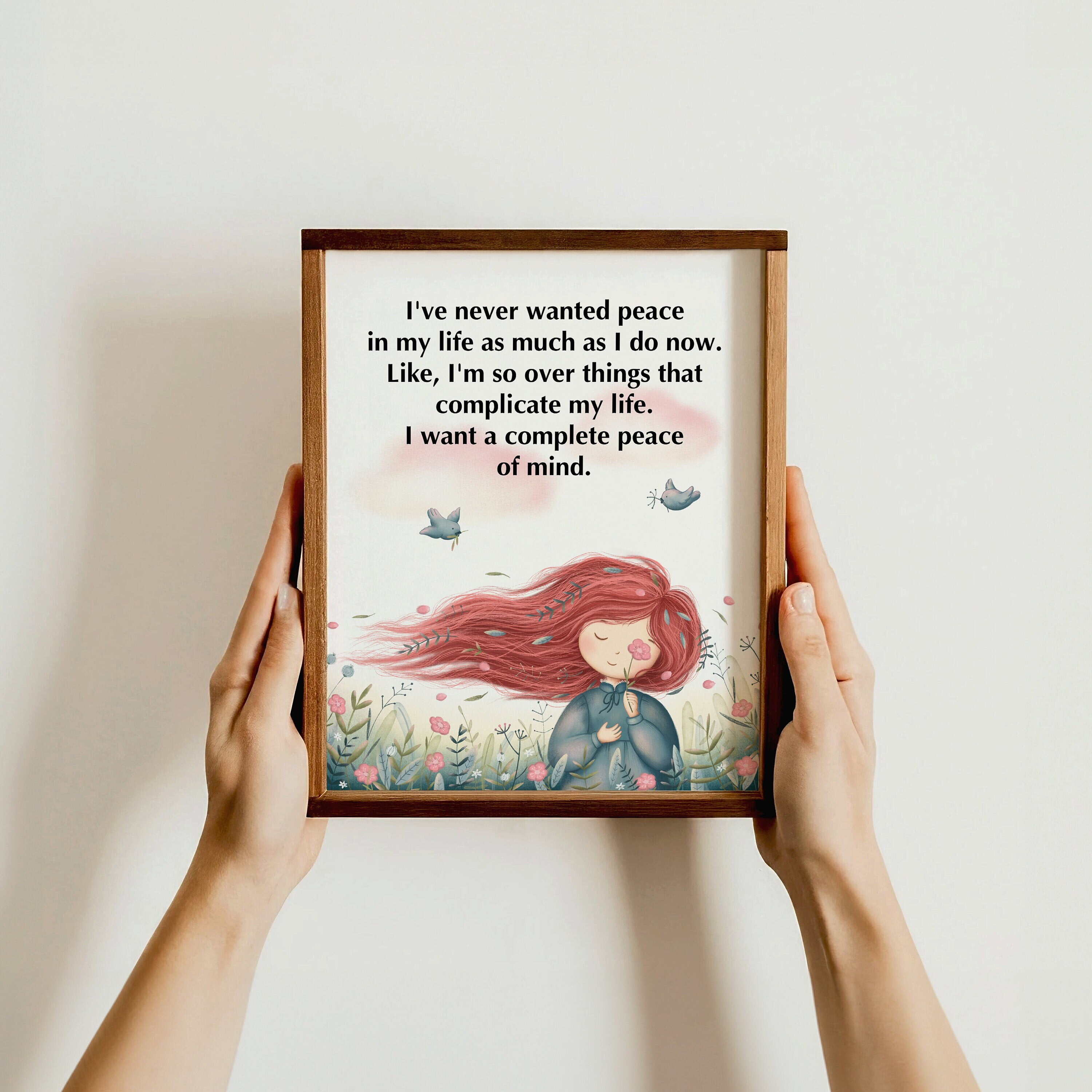Complete Peace Of Mind Inspirational Wall Art | Motivational Home Decor ...