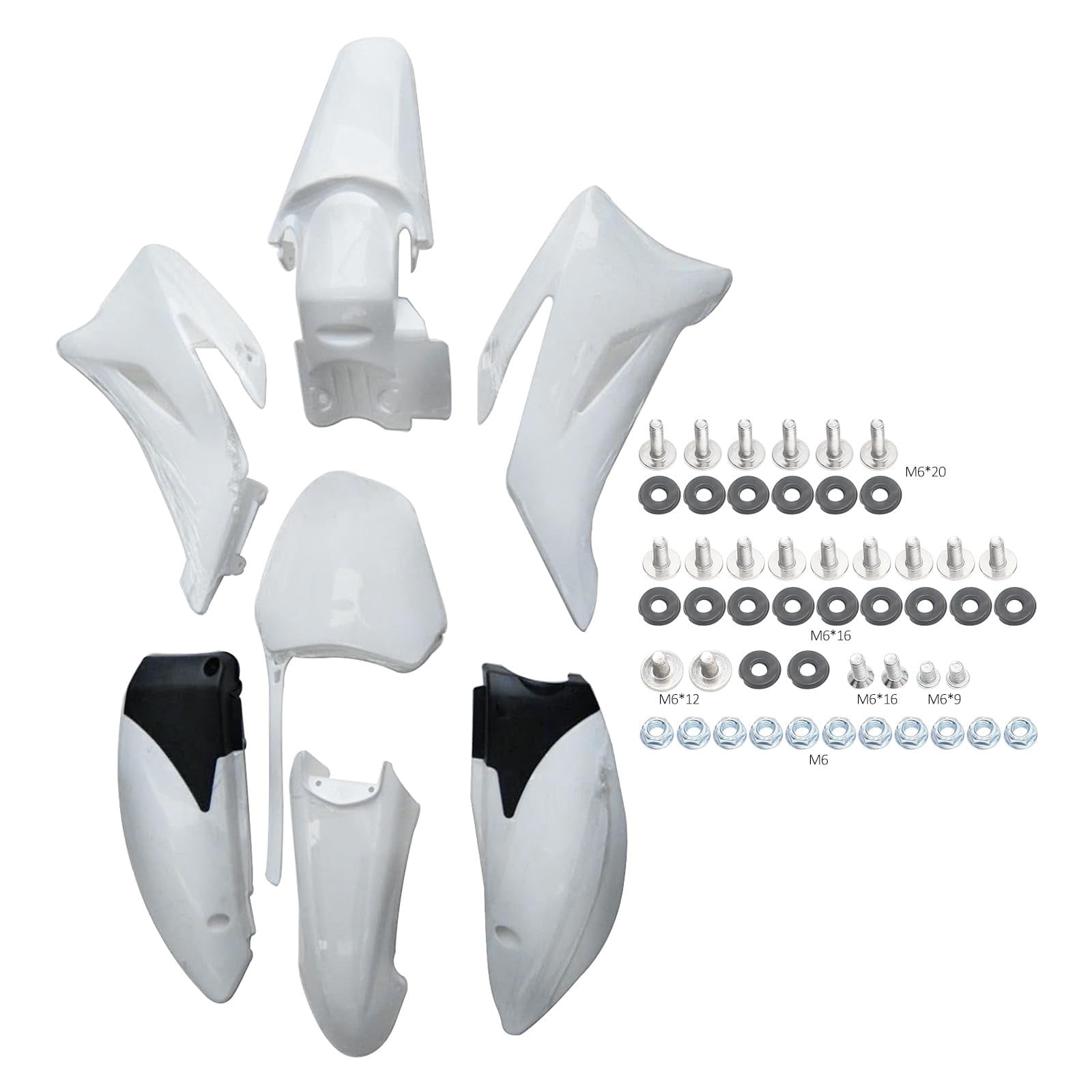 Complete Plastics Fender Fairing Body Kit with Mounting Hardware for ...