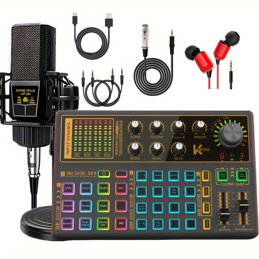 Complete Podcasting Kit Featuring a Wired Microphone, Including The ...