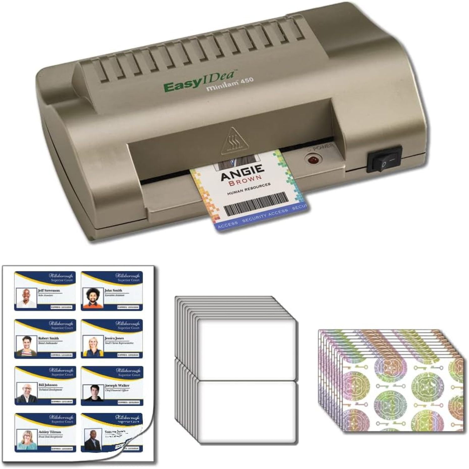 Complete Print @ Home Kit | Makes 25 PVC Like ID Cards | for Inkjet ...