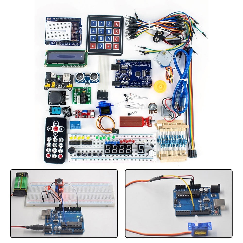 Complete R3 for Starter Kit with Tutorial Compatible For Arduino DIY Electronic Kit - Walmart.com
