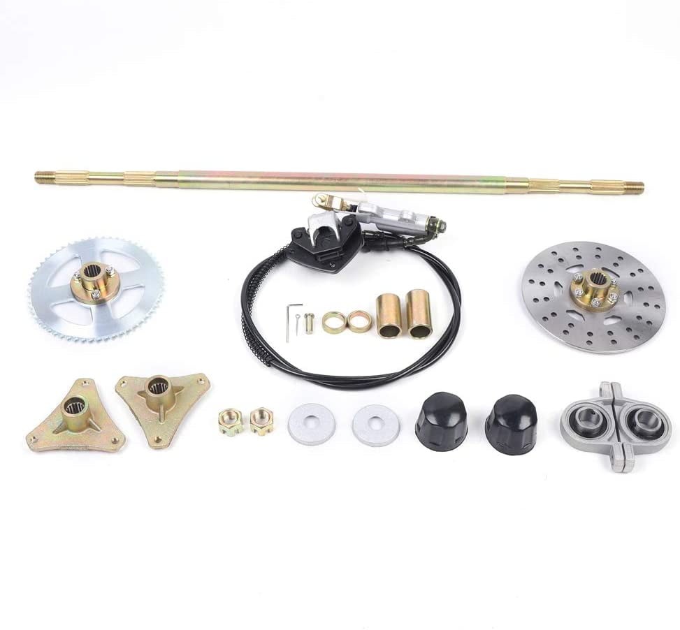Complete Rear Axle Kit, ATV Go Kart Rear Axle Shaft Complete Assembly ...