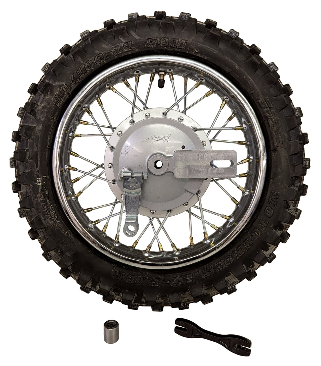 Complete Rear Rim Wheel Brake Sprocket Assembly with Tire for Yamaha PW ...