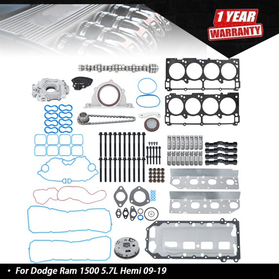 Complete Rebuild MDS Lifters Kit Camshaft kit For Dodge Ram 1500 5.7L ...