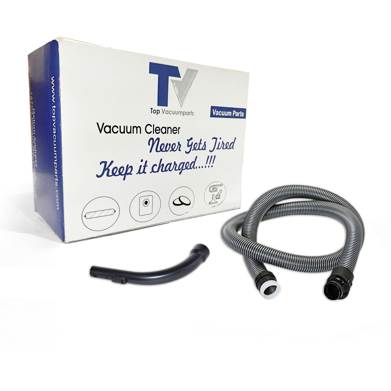 Complete Replacement Hose for Miele Classic C2, C3 and S8 Canister Vacuum Cleaners. 1 Plastic ...