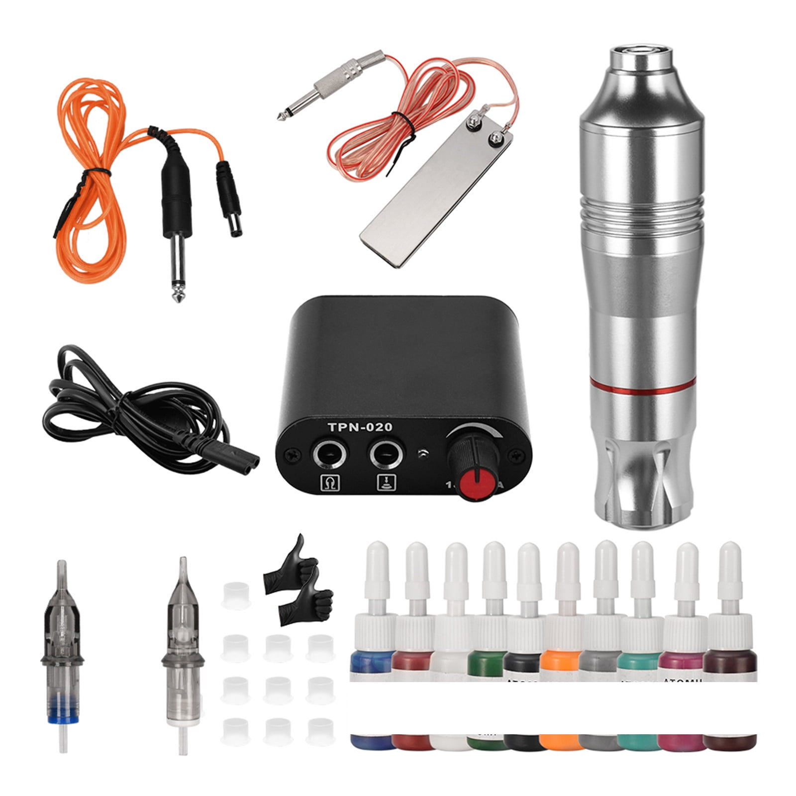 Complete Rotary Tättoo Machine Kit for Professional Artists and Enthusiasts - Zinc Alloy Pen ...