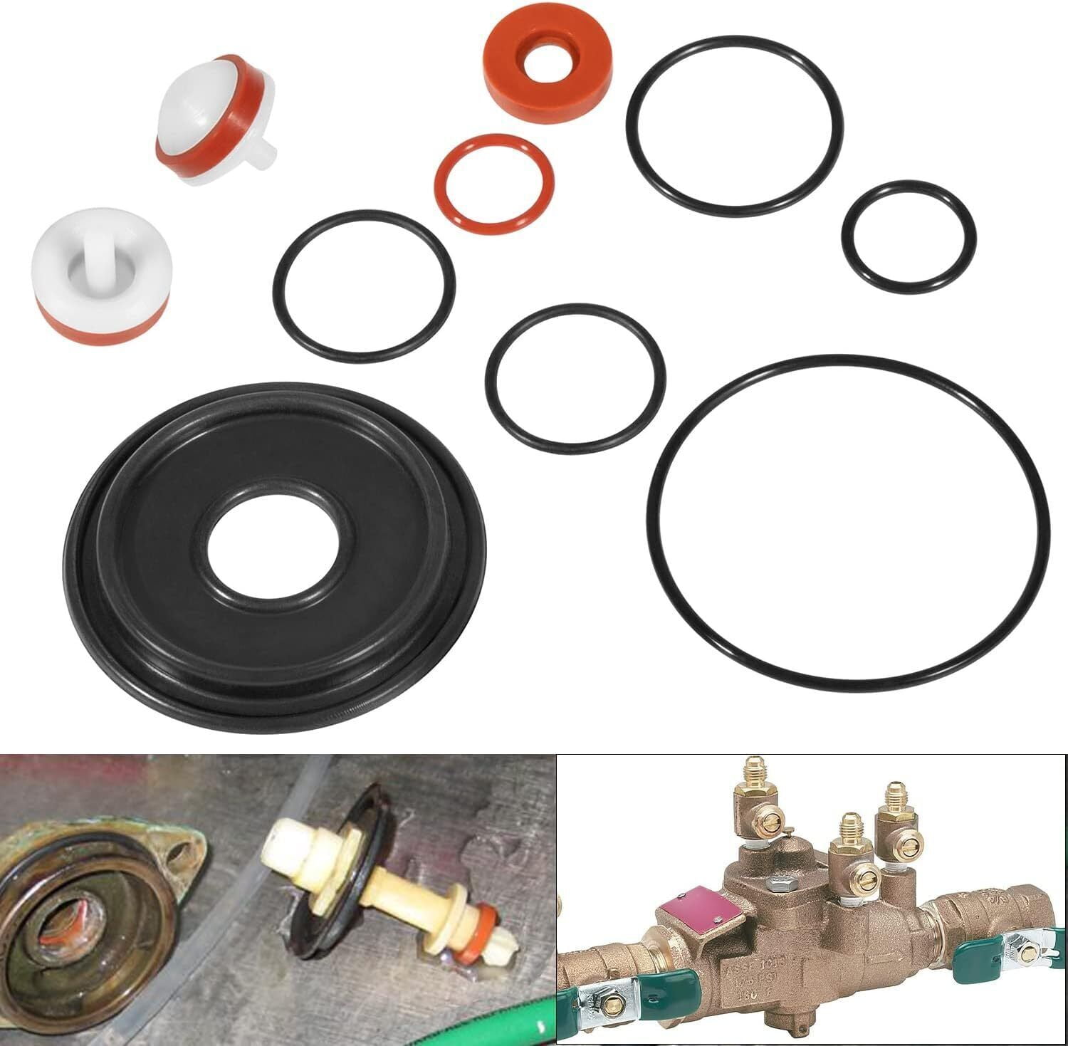 Complete Rubber Kit 0887297 For Watts 1/4"-1/2" 009 LF009 Rubber Repair ...
