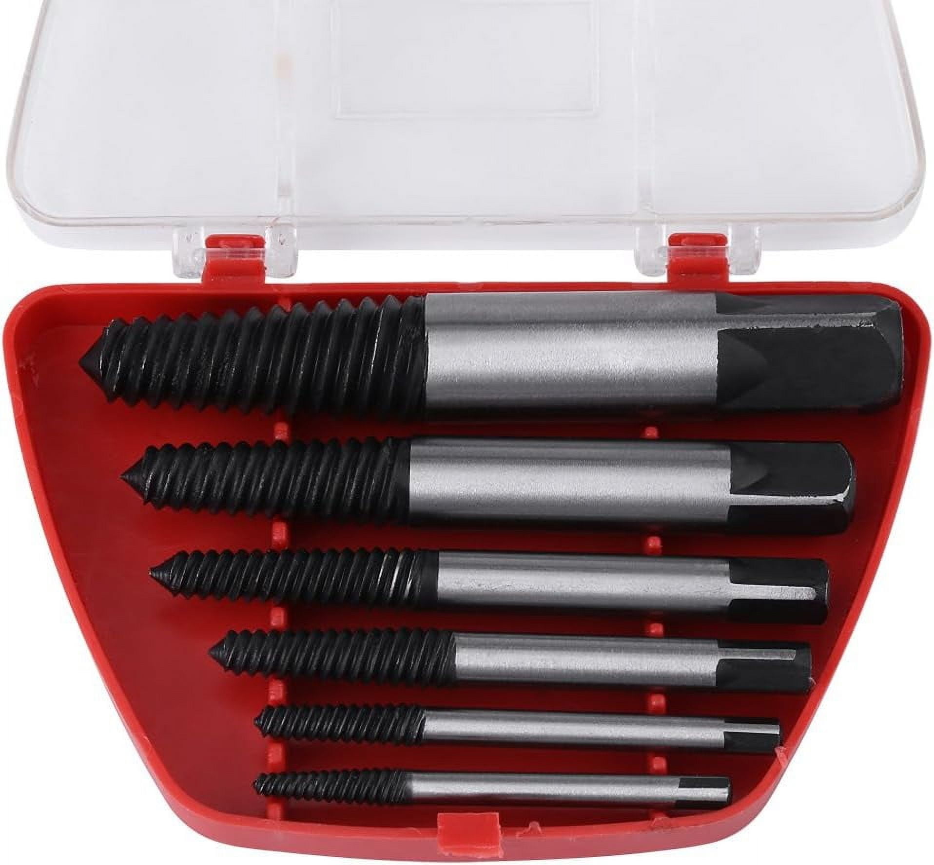 Complete Screw Extractor Tool Set, Reverse Thread Bits for Removing ...