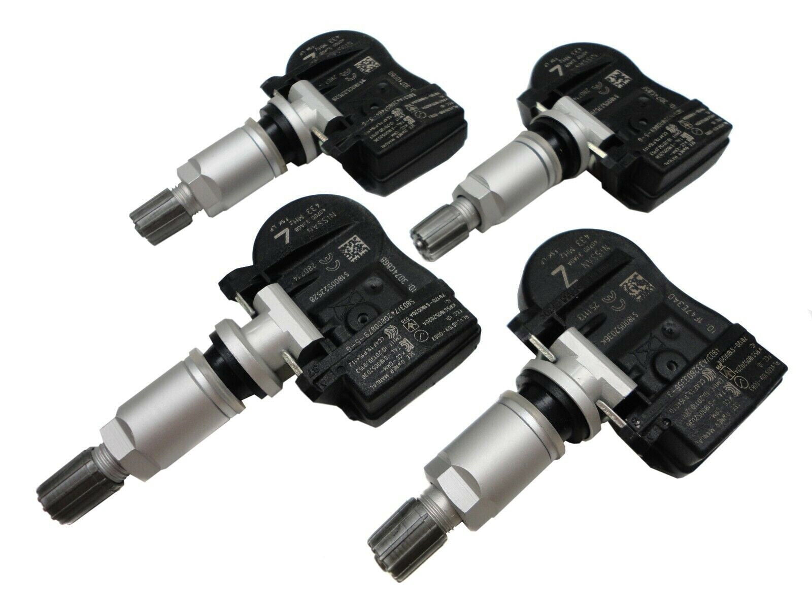 Nissan TPMS Tire Pressure Sensors Complete Set of 4 with Service Kits Z ...