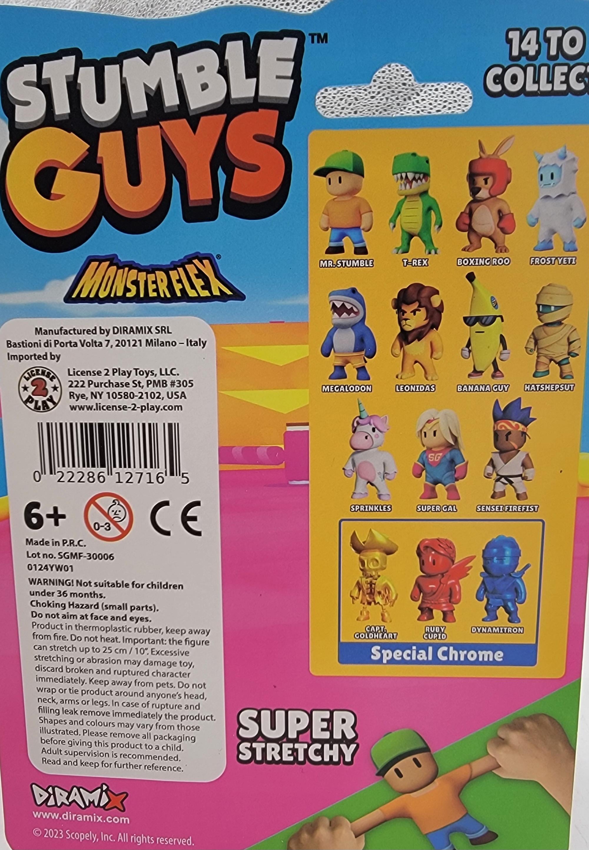 Complete Set of 14 Different Stumble Guys 5.5" Stretchy Series 1 Monster Flex Action Figures ...