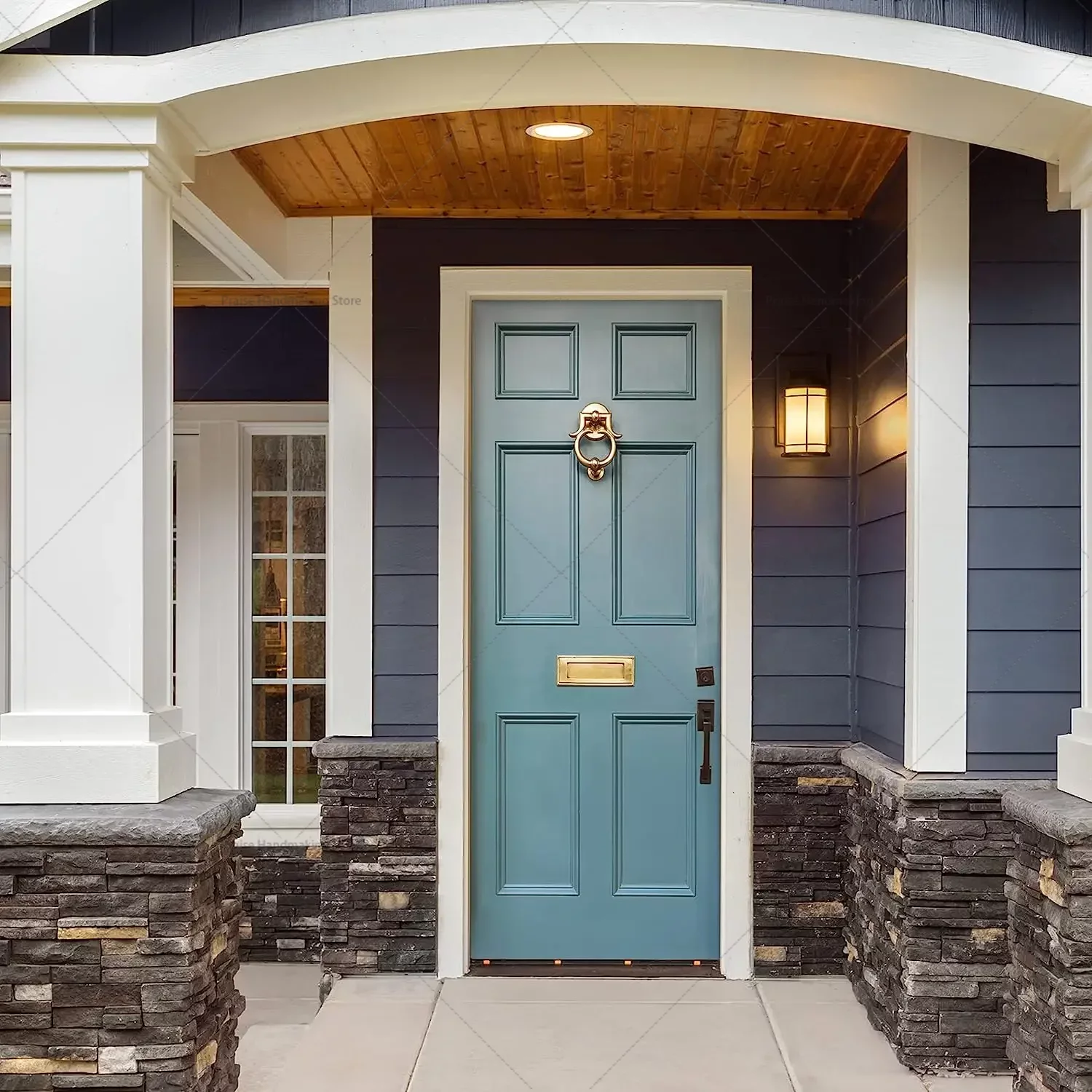 Complete Set of Matte Wooden Door Stickers PVC Vinyl Waterproof Self ...