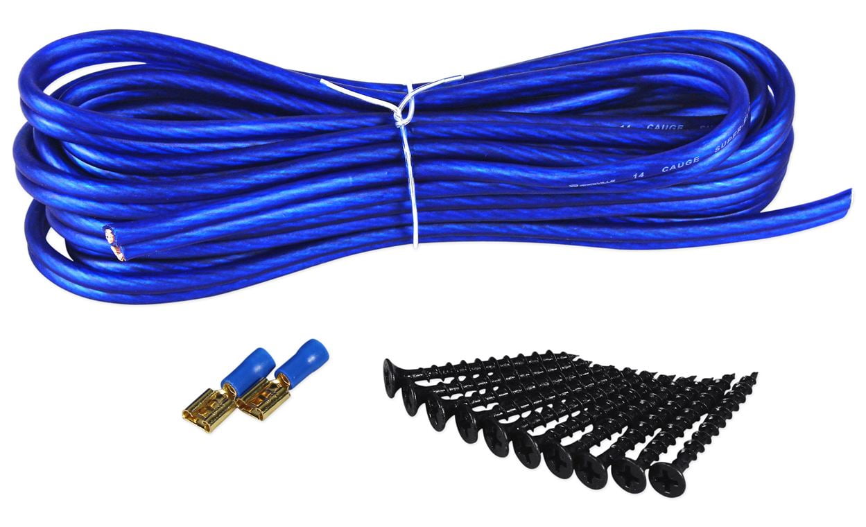 Complete Single Sub Box Enclosure Installation Kit: Speaker Wire ...