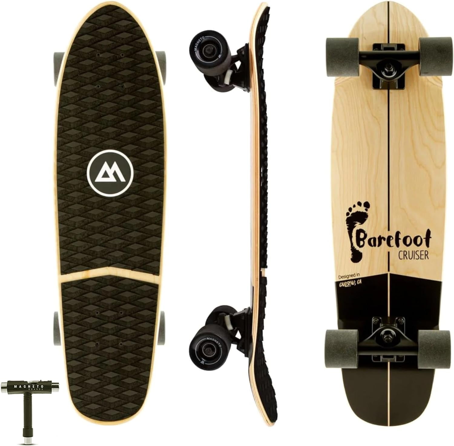 Complete Skateboard | 27.5" x 7.5" | 6-Layer Canadian Maple Double Kick ...