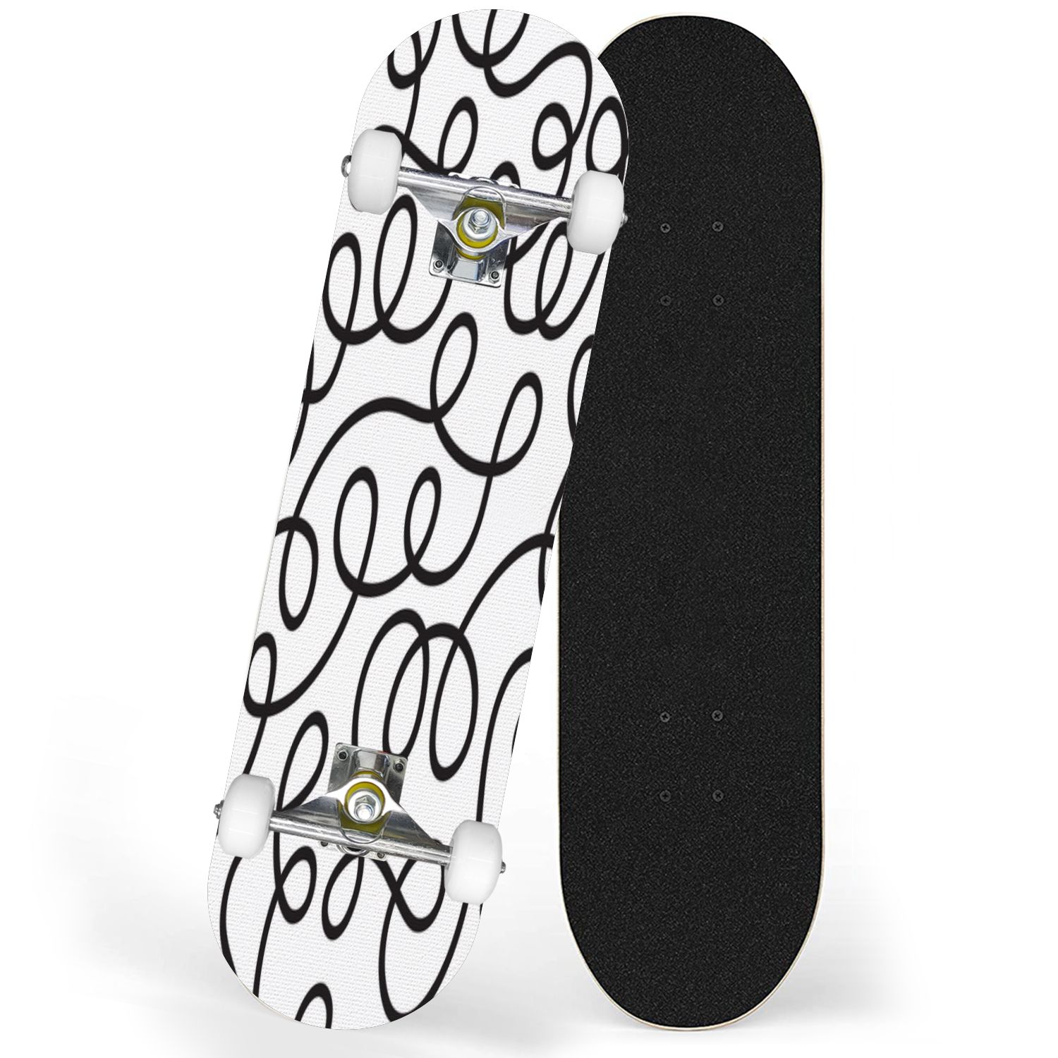 Complete Skateboards for Beginners,7 Layer Canadian Maple Double Kick ...
