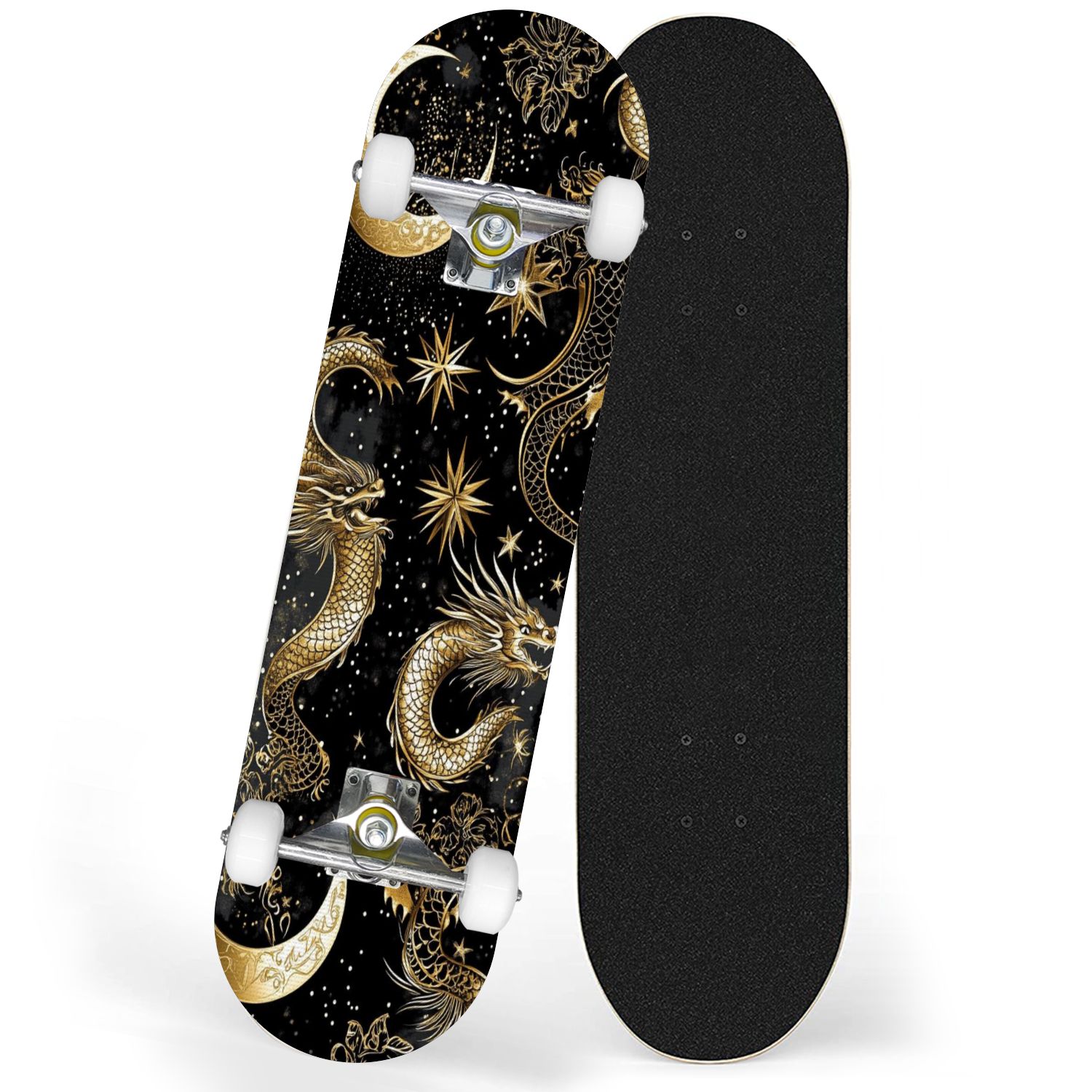 Complete Skateboards for Beginners,7 Layer Canadian Maple Double Kick ...