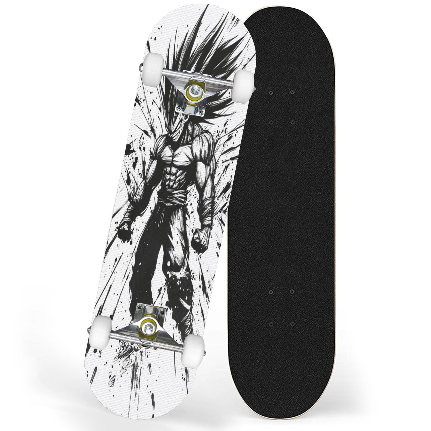 Complete Skateboards for Beginners,7 Layer Canadian Maple Double Kick ...
