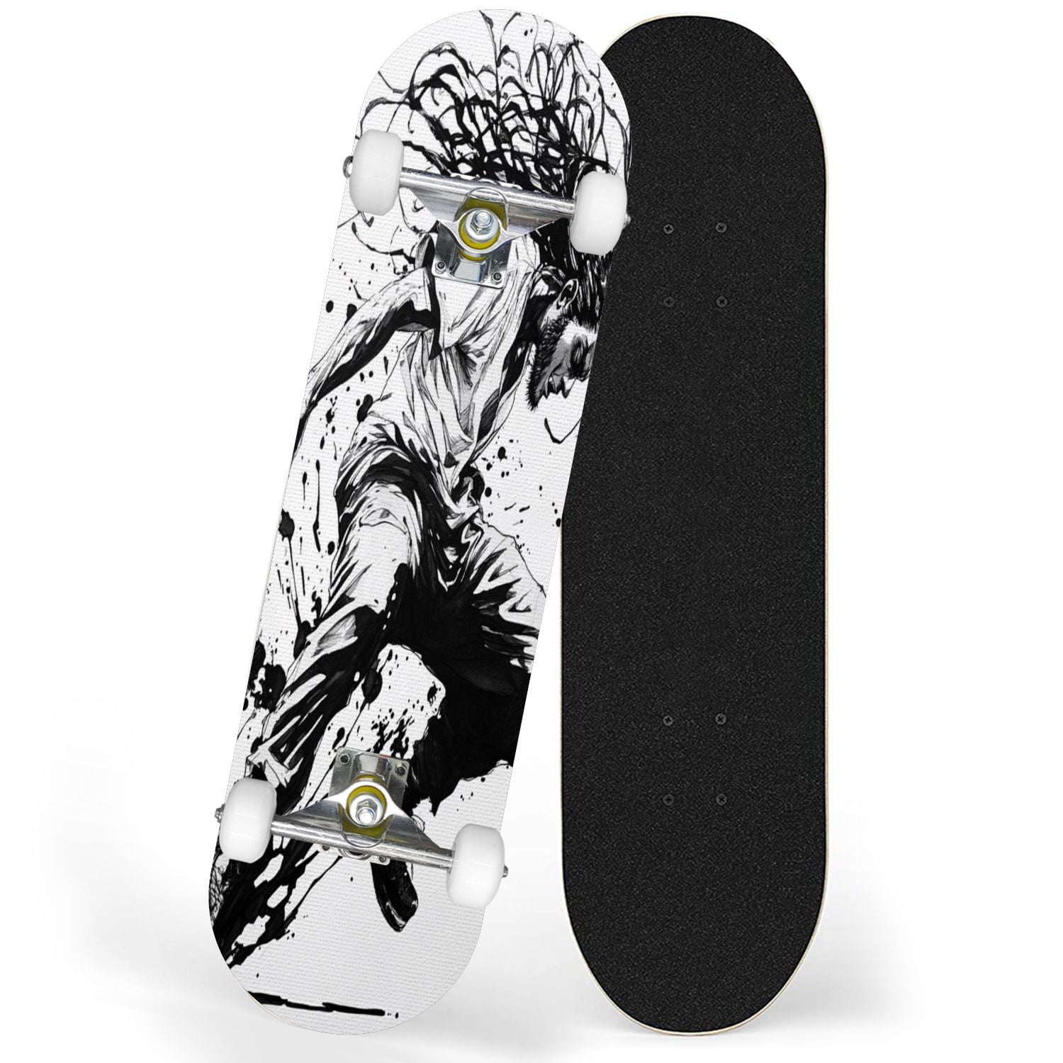 Complete Skateboards for Beginners,7 Layer Canadian Maple Double Kick ...