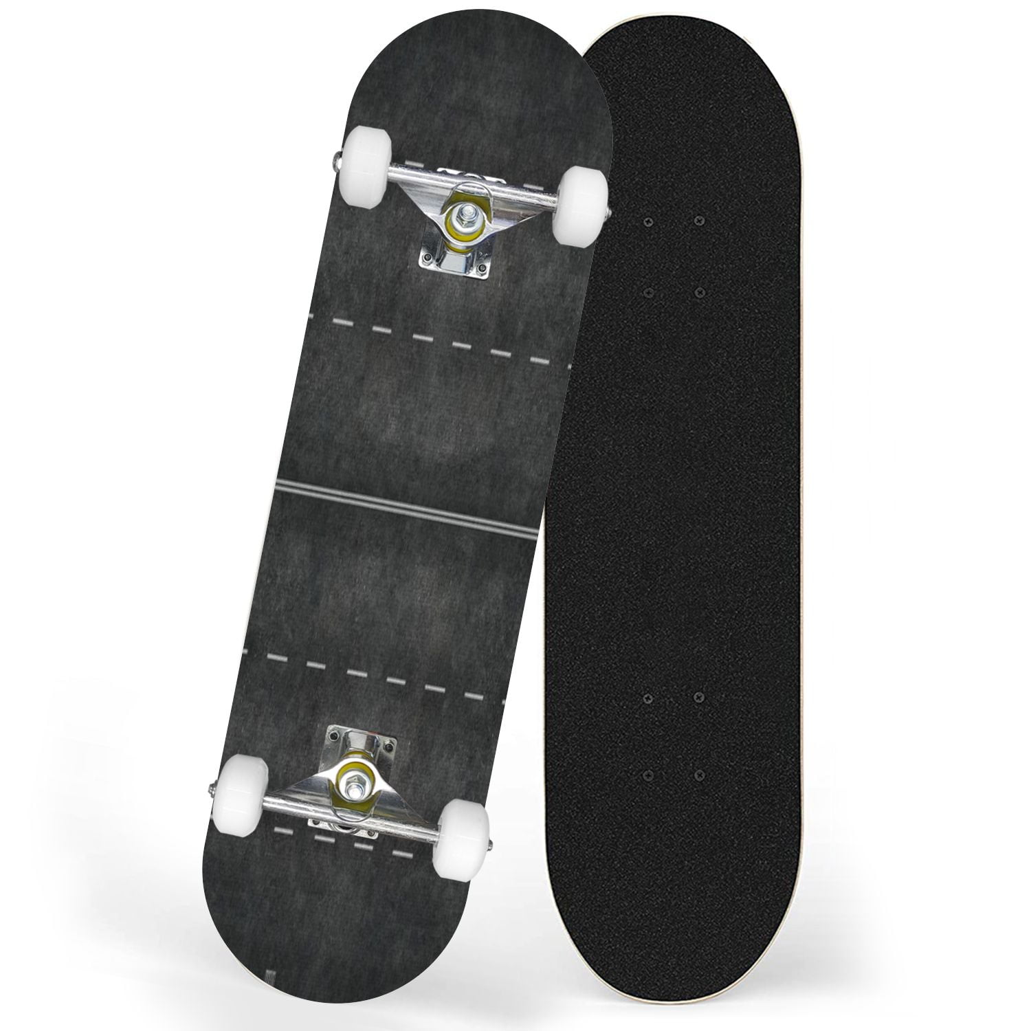 Complete Skateboards for Beginners,7 Layer Canadian Maple Double Kick ...