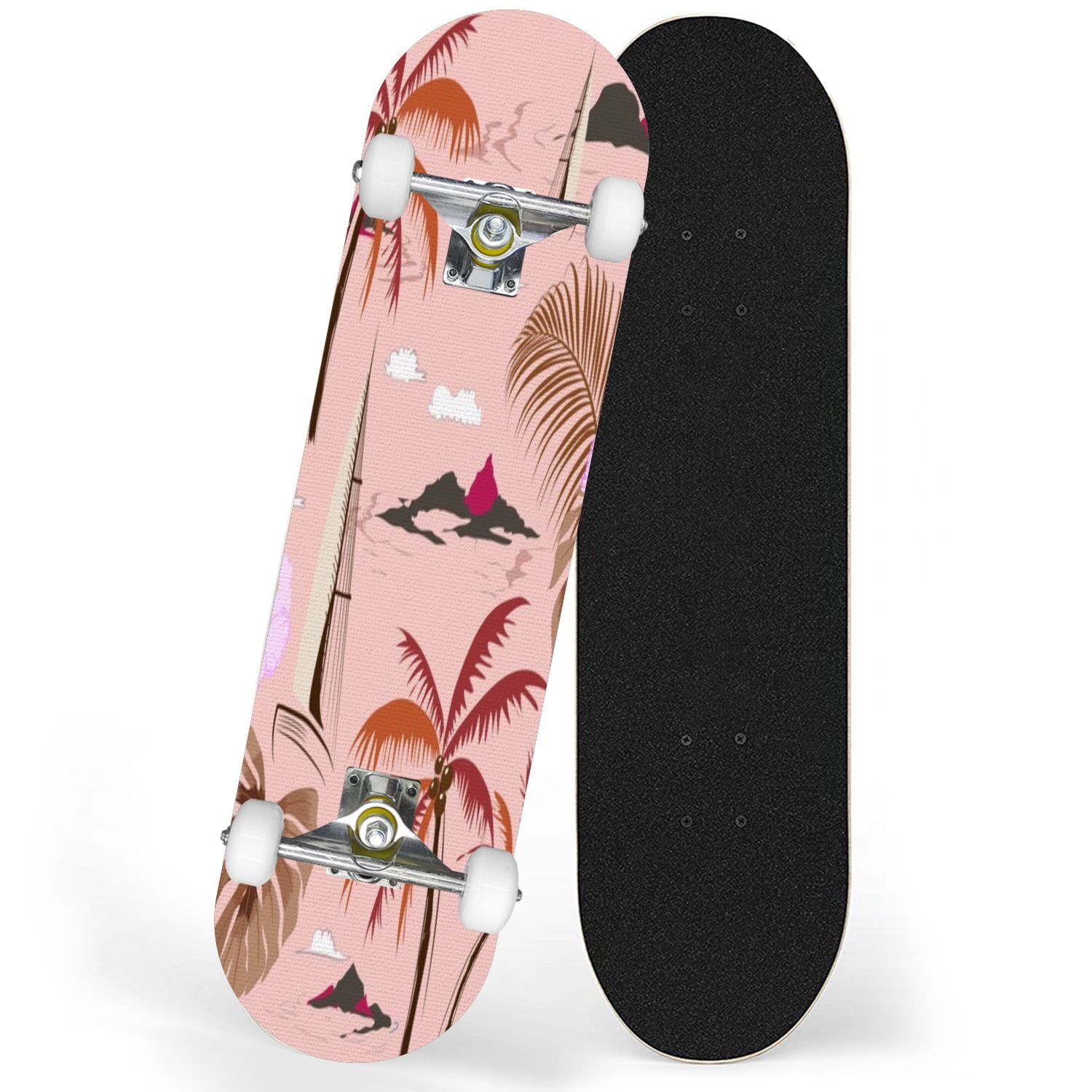 Complete Skateboards for Beginners,7 Layer Canadian Maple Double Kick ...