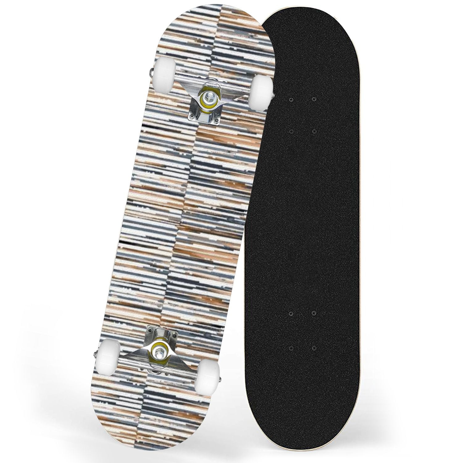 Complete Skateboards for Beginners,7 Layer Canadian Maple Double Kick ...