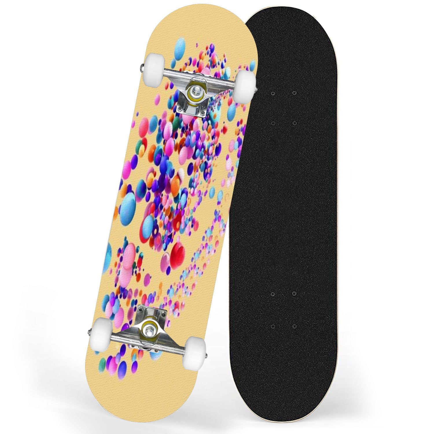 Complete Skateboards for Beginners,7 Layer Canadian Maple Double Kick ...