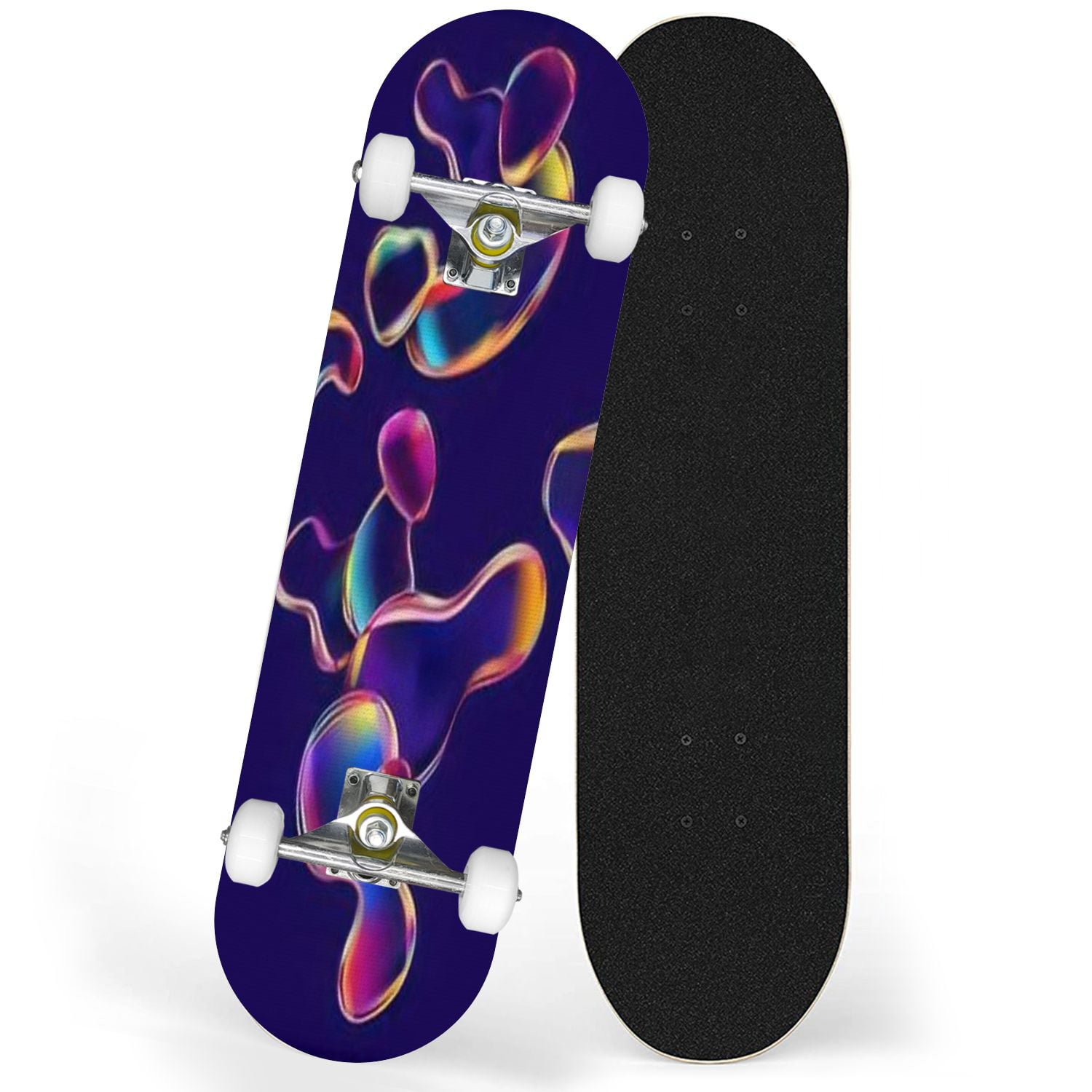 Complete Skateboards for Beginners,7 Layer Canadian Maple Double Kick ...