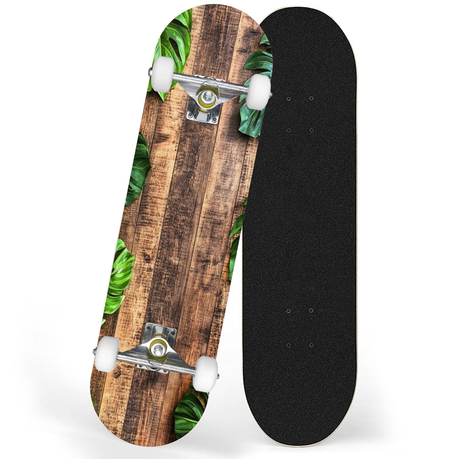 Complete Skateboards for Beginners,7 Layer Canadian Maple Double Kick ...