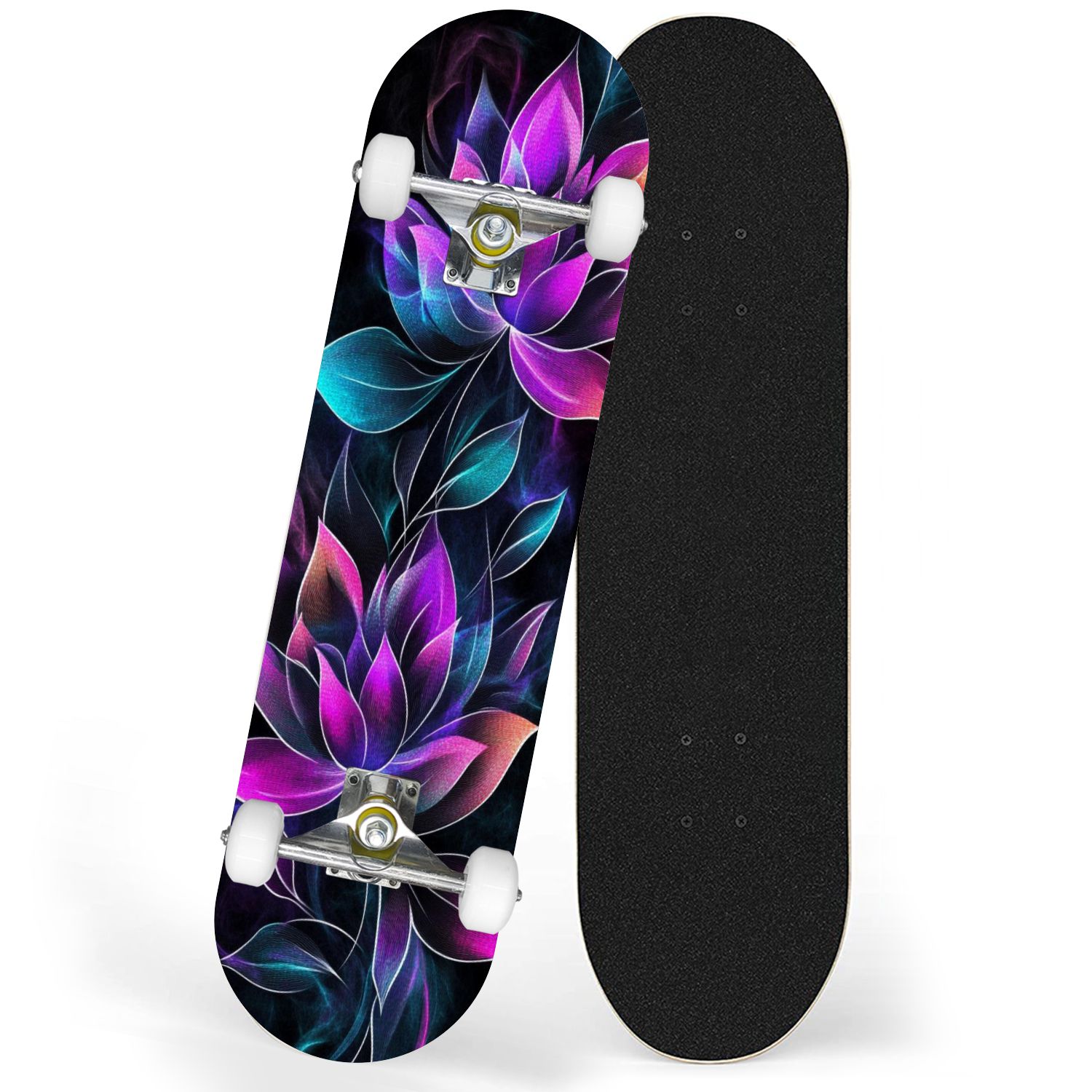 Complete Skateboards for Beginners,7 Layer Canadian Maple Double Kick ...