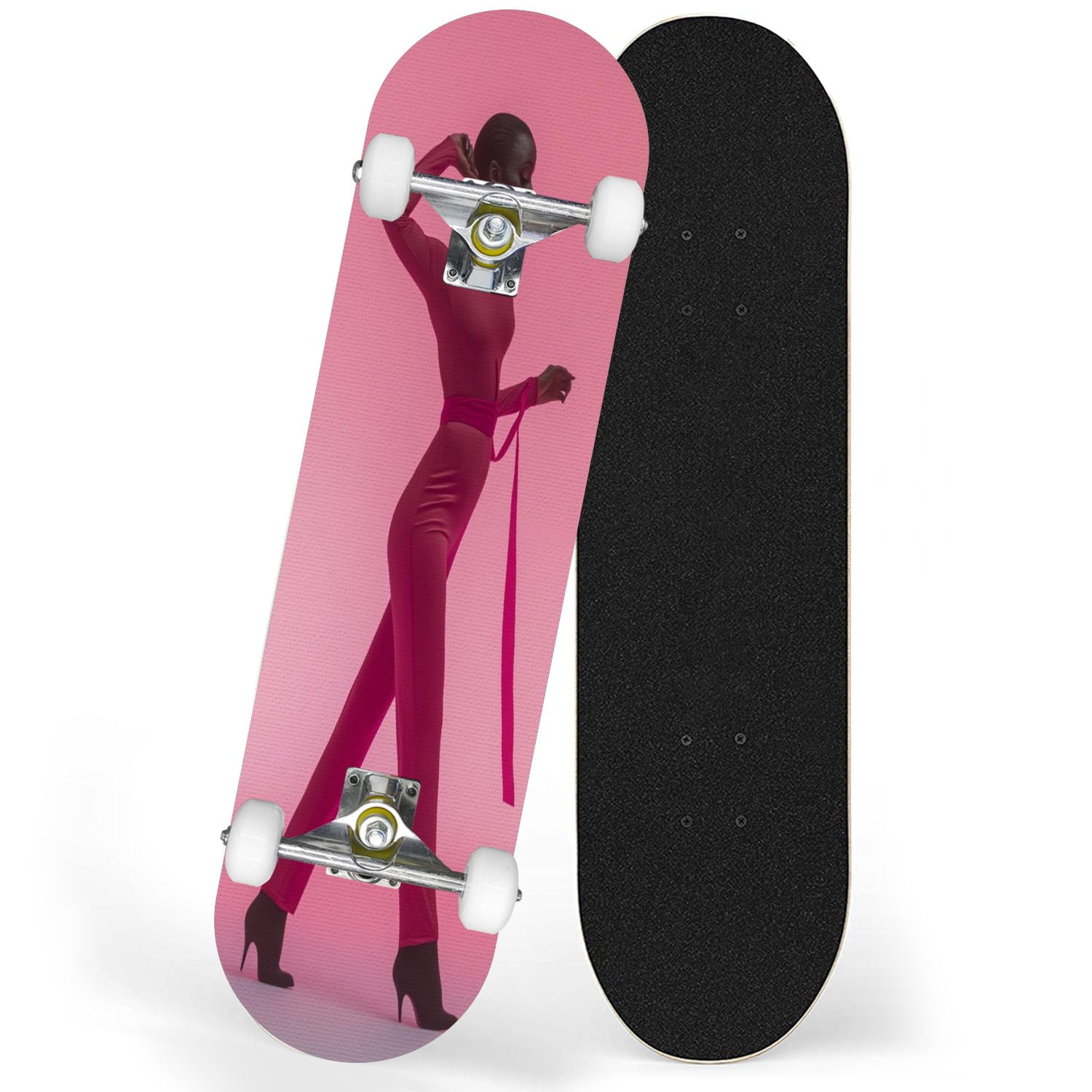 Complete Skateboards for Beginners,7 Layer Canadian Maple Double Kick ...