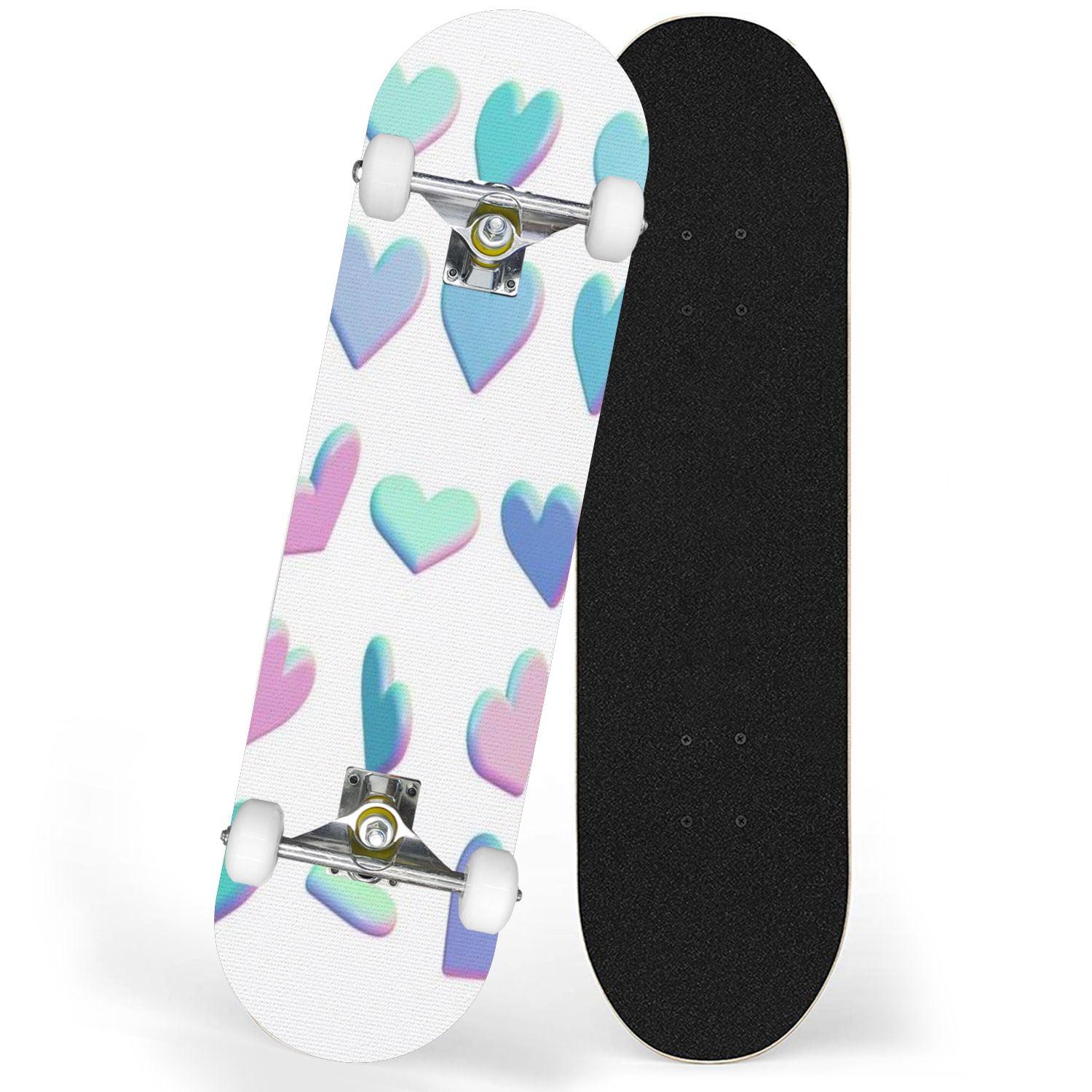 Complete Skateboards for Beginners,7 Layer Canadian Maple Double Kick ...